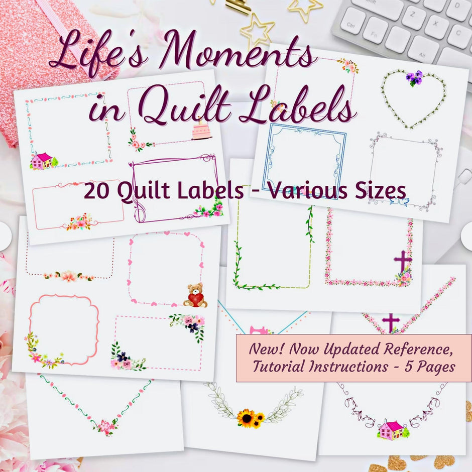 Print-a-Home Quilt Label Designs for adding your Personal Touch ...