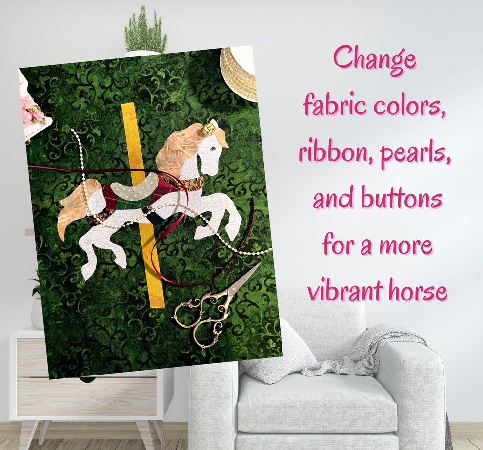 Carousel Horse - Mini Wall Quilt - Fusible Applique – expressivequilts.com